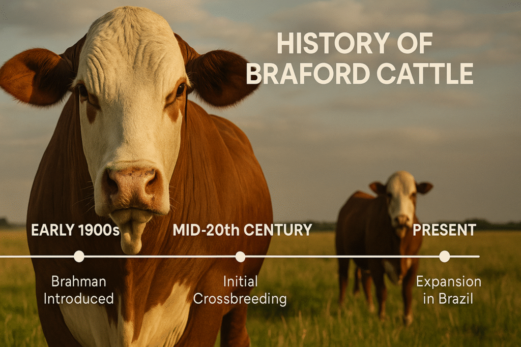 Historical Timeline of Braford Cattle in Brazil